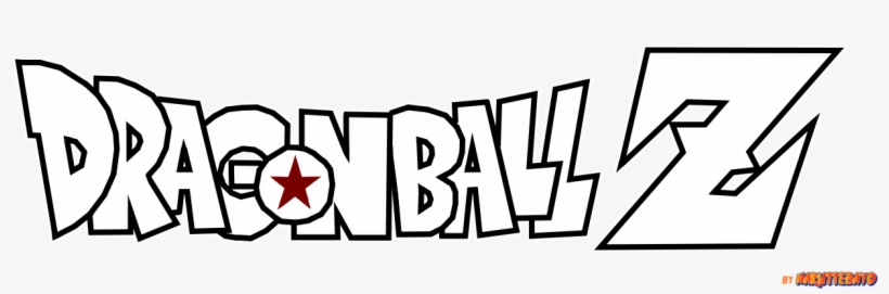 Dragon Ball Z Logo Lineart By Naruttebayo - Dragon Ball Clipart PNG ...