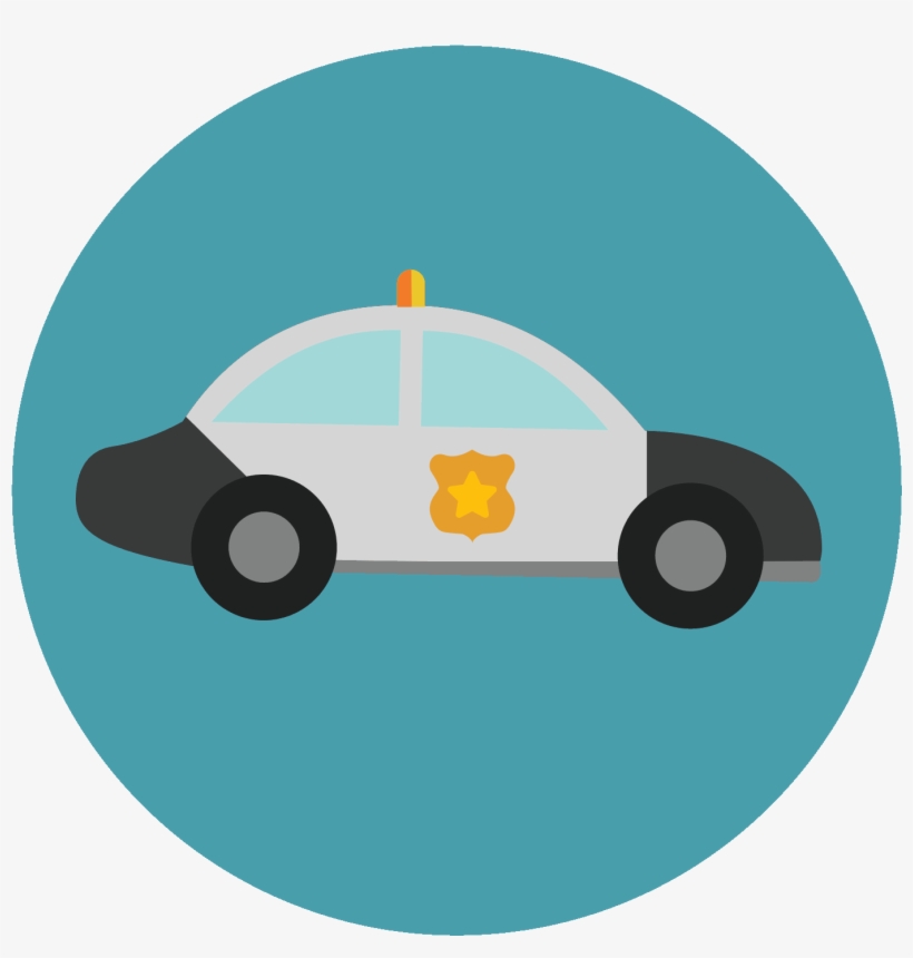 Free Police Car Icon - Police Car Icon Circle PNG Image | Transparent ...