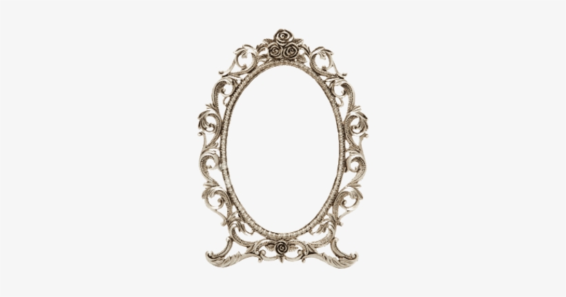 Oval Silver Frame - Png Mirror PNG Image | Transparent PNG Free ...