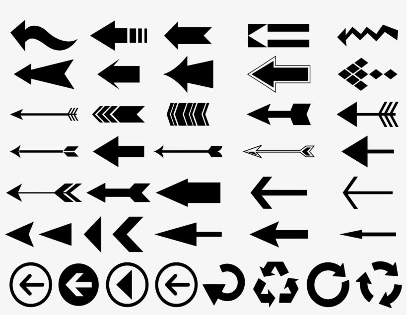 Download This Free Icons Png Design Of Arrows Set | Transparent PNG ...