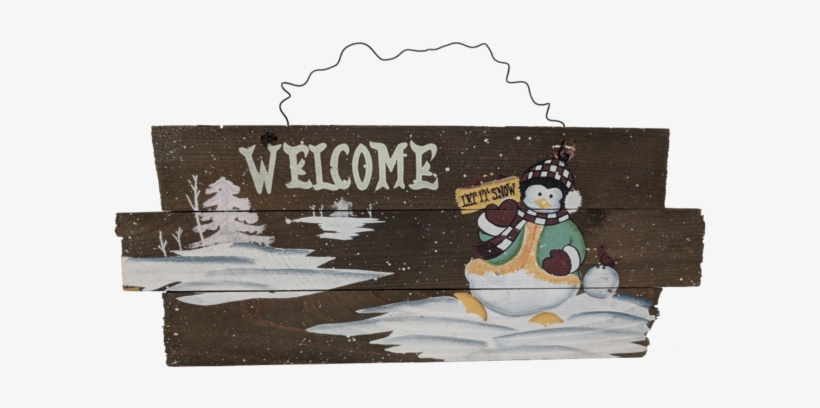 Winter Scene Welcome Sign - Welcome PNG Image | Transparent PNG Free ...