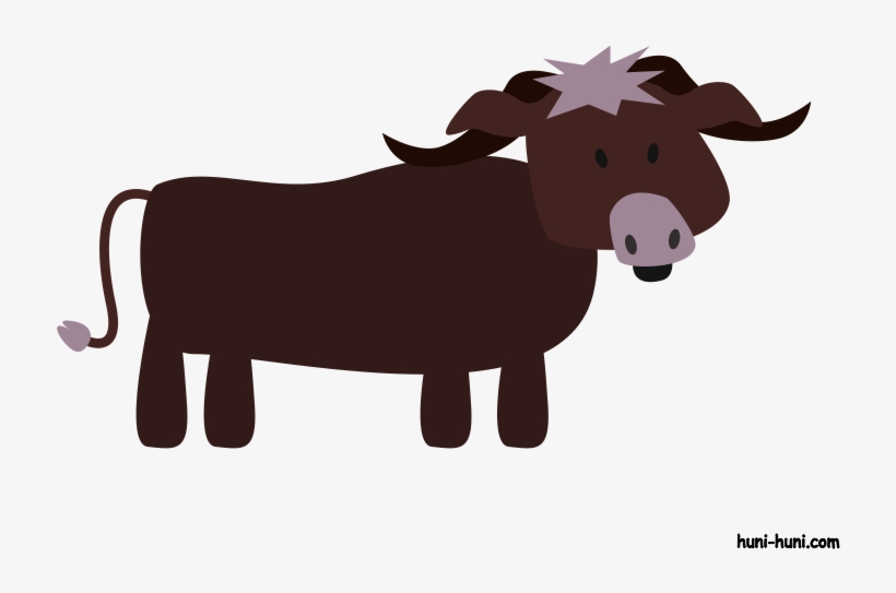Huni Huni Flashcard Kabaw Waterbuffalo Colored - Animal PNG Image ...