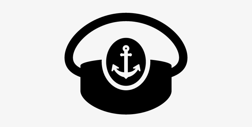Boat Captain Hat Vector - Ship Captain Icon PNG Image | Transparent PNG ...