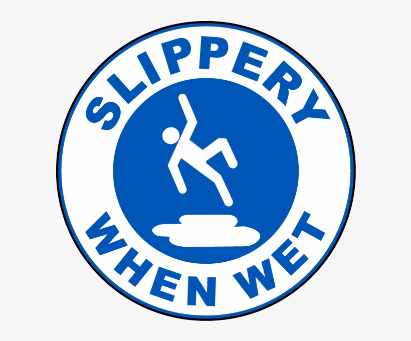 Slippery When Wet Floor Sign - Iso 9001 2008 Logo Vector PNG Image ...