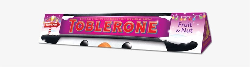 Toblerone Fruit Nut Christmas - Toblerone Fruit & Nut PNG Image ...