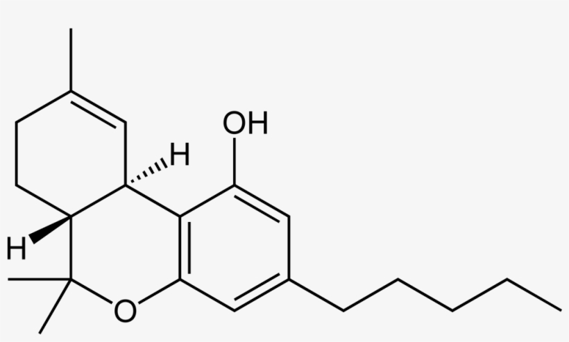 Thc 2d Skeletal - Thc Molecule Vector Free PNG Image | Transparent PNG ...