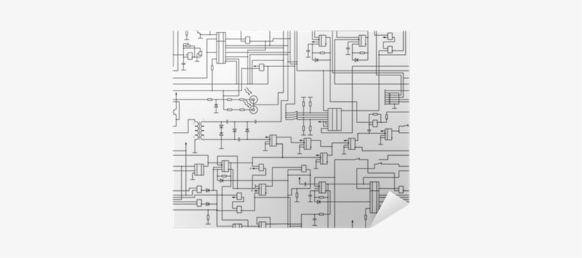 Download Vector Seamless Electrical Circuit Diagram Pattern - Floor ...