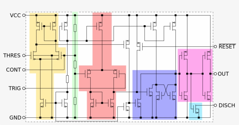 C555 Internal Circuit - 555 Internal Schematic Of Cmos Version PNG ...