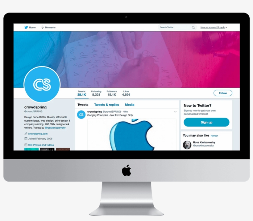 Crowdspring Header Design By Crowdspring - Web Design PNG Image ...