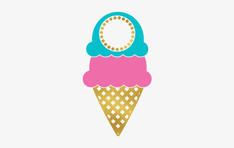 Summer Monogram Frame - Ice Cream Frame PNG Image | Transparent PNG ...