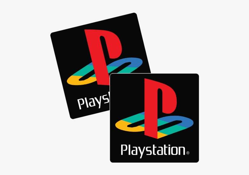 Playstation Retro Logo Stickers 500×500 - Play Station 2 Font PNG Image ...