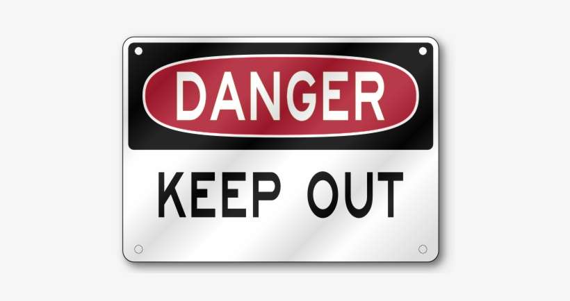 Keep Out Safety Sign - Dangerous Or Hazardous Zones PNG Image ...