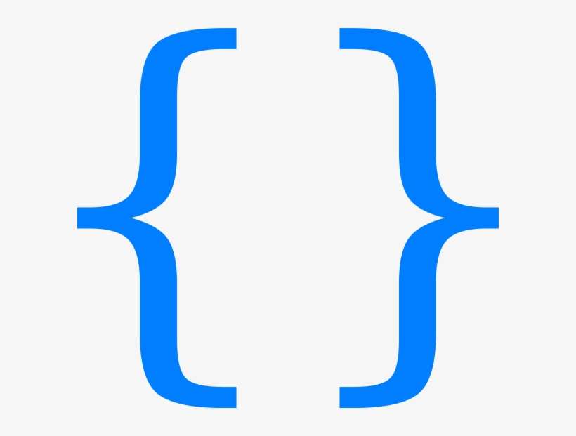 Download Curly Brackets Vector - Blue Curly Bracket Png | Transparent ...