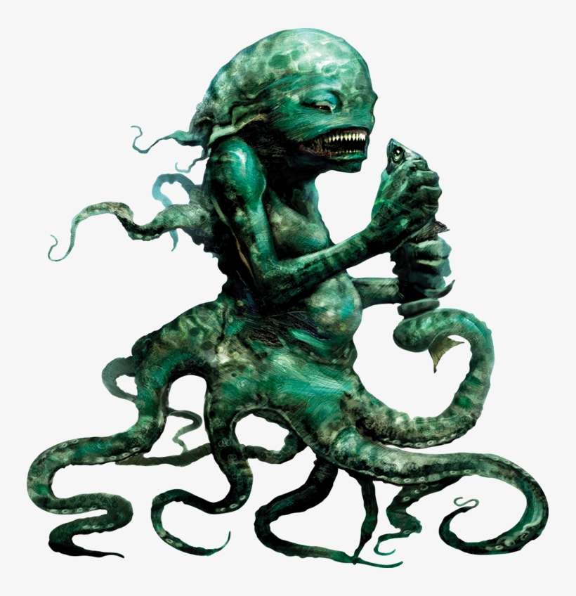 Grindylow - Harry Potter And The Goblet Of Fire: Book Of Creatures, PNG ...