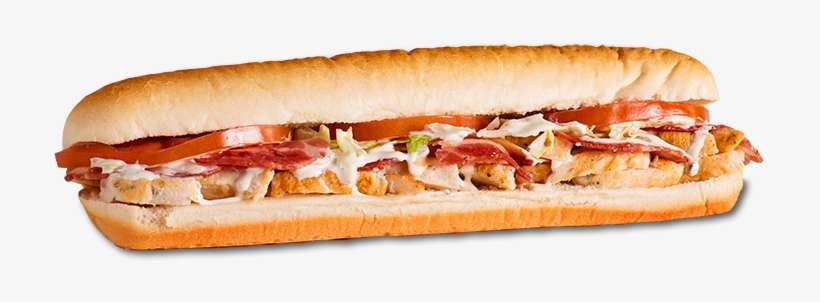 Bacon Ranch Sub Seasoned Chicken Breast, Bacon, Creamy - Fast Food PNG ...