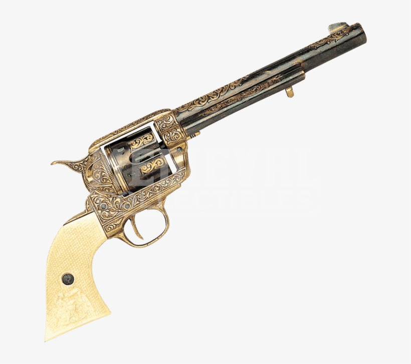 45 Army Revolver Engraved Brass - 1873 Single Action Army (saa ...