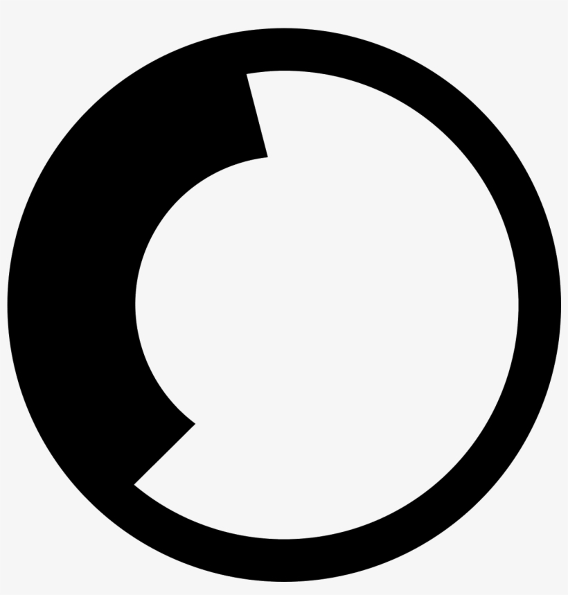 Light Dimming 50 Percent Icon - Black Circle PNG Image | Transparent ...