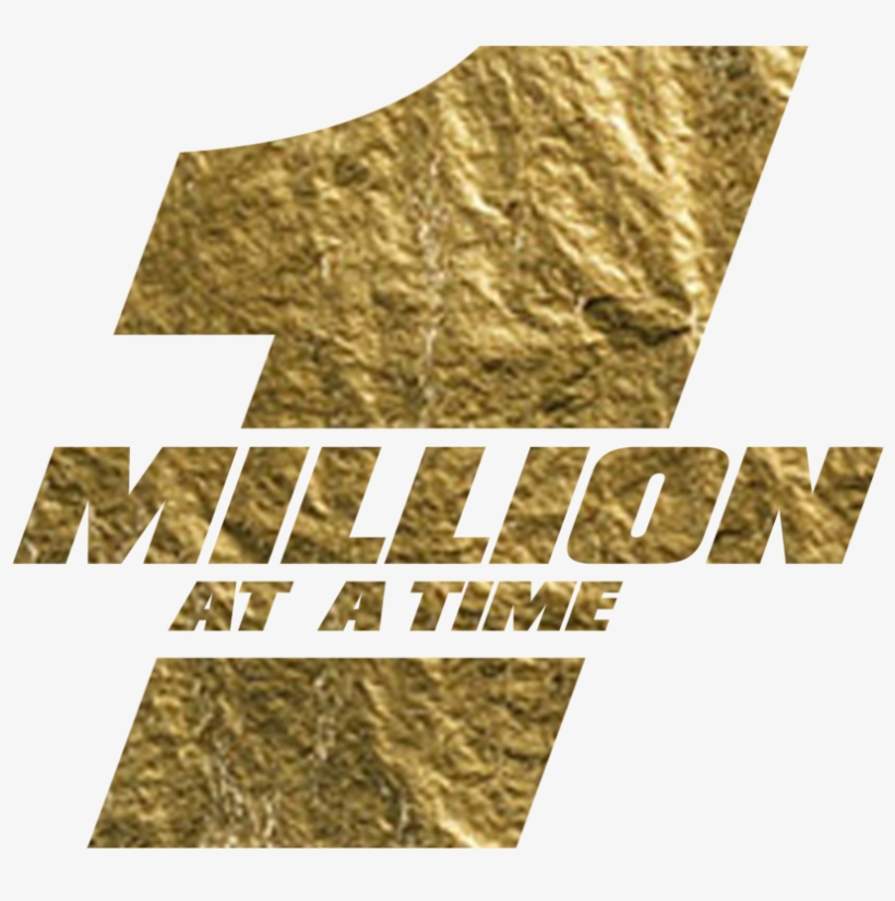One Million At A Time Logo With Number 1 Million Logo Png PNG Image