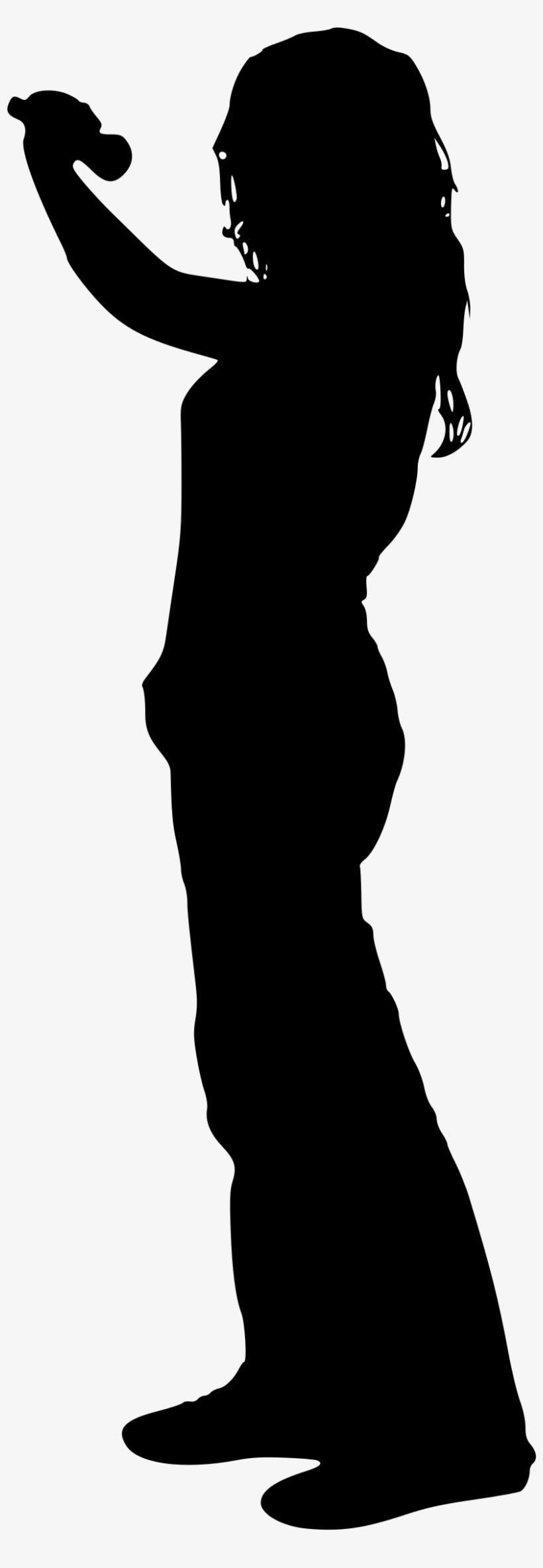 Open - Female Singer Silhouette Png PNG Image | Transparent PNG Free ...