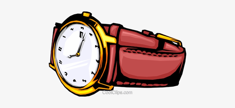 Wristwatch Royalty Free Vector Clip Art Illustration - Wrist Watch ...