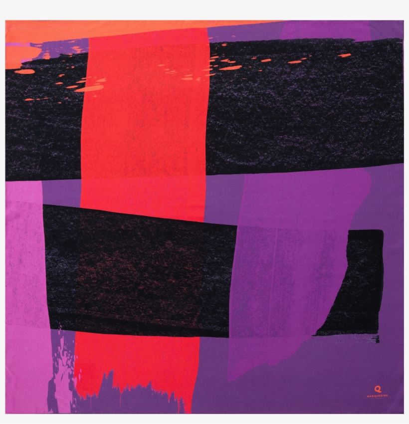 Scarf Design Mesh Color Purple Drama In 90 X 90 Cm - Purple PNG Image ...