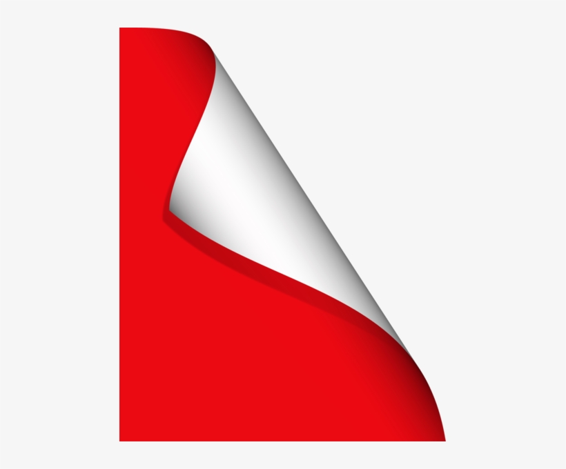 Share This Image - Red Paper Corner Png PNG Image | Transparent PNG ...