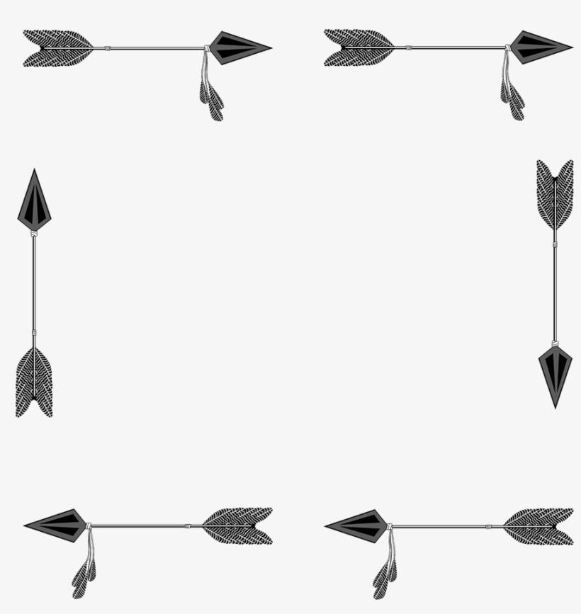 Download Tribal Arrow Frame Rectangular - Transparent Arrow Frame ...