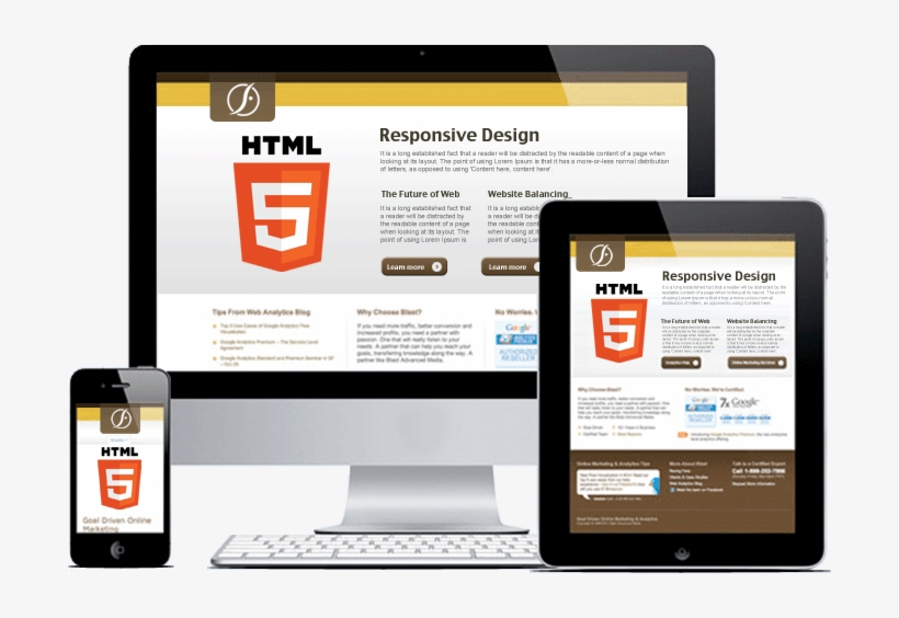 One Image, All Devices - Robin Nixon's Html5 Crash Course: Learn Html PNG Image | Transparent ...