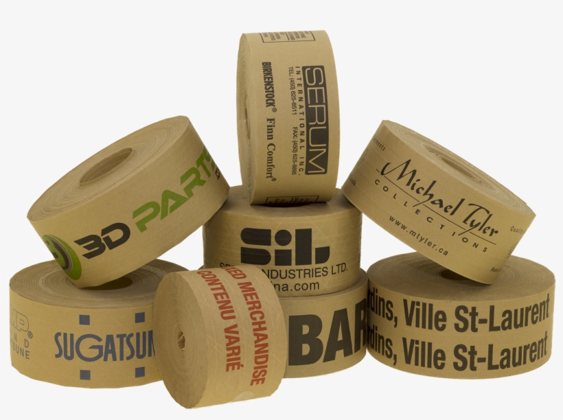 Custom Printed Reinforced Gummed Tape - Gummed Paper Tape PNG Image ...