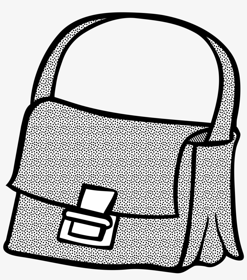 Clip Art Freeuse Bag Vector Line Drawing - Tasche Clipart PNG Image ...