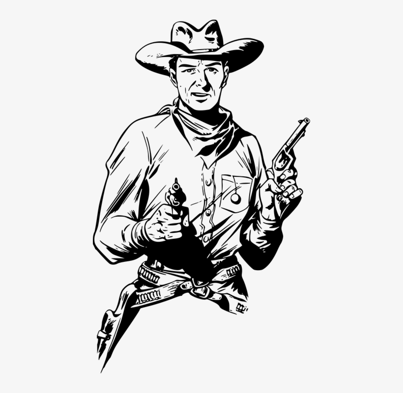 Cowboy, Gun, Guns, Outlaw, Retro - Cowboy Png PNG Image | Transparent ...