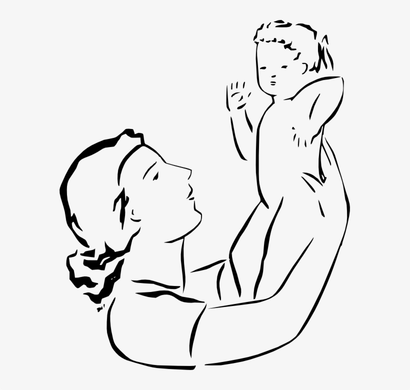 Mom Clipart - Animated Mother And Baby PNG Image | Transparent PNG Free ...