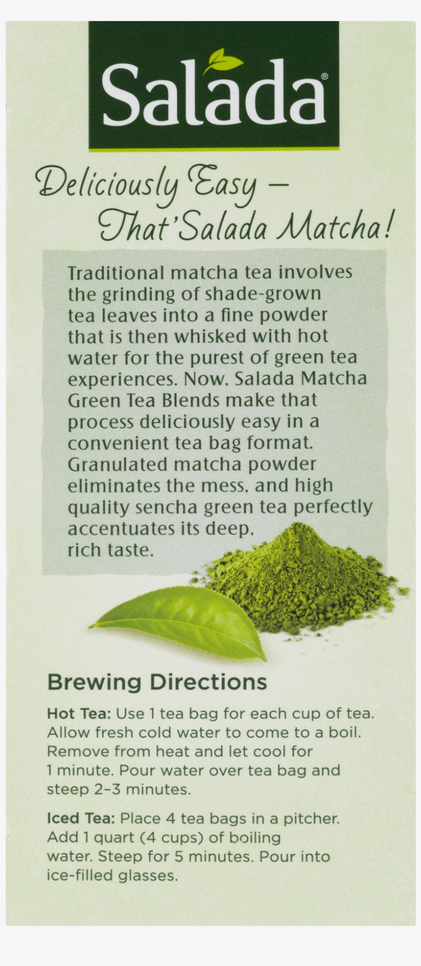 Salada® Asian Pear Matcha Green Tea Blend Tea Bags - Salada Matcha ...