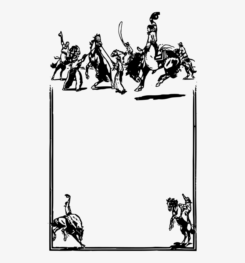 Medium Image - Cowboy Picture Frame PNG Image | Transparent PNG Free ...