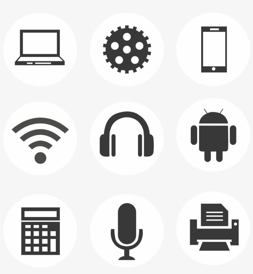 Download Png Image Information - Tech Icons Png White | Transparent PNG ...