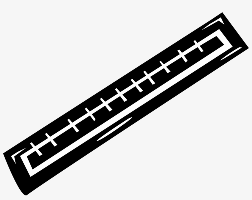 Vector Illustration Of Ruler, Rule Or Line Gauge Straight - Christian ...