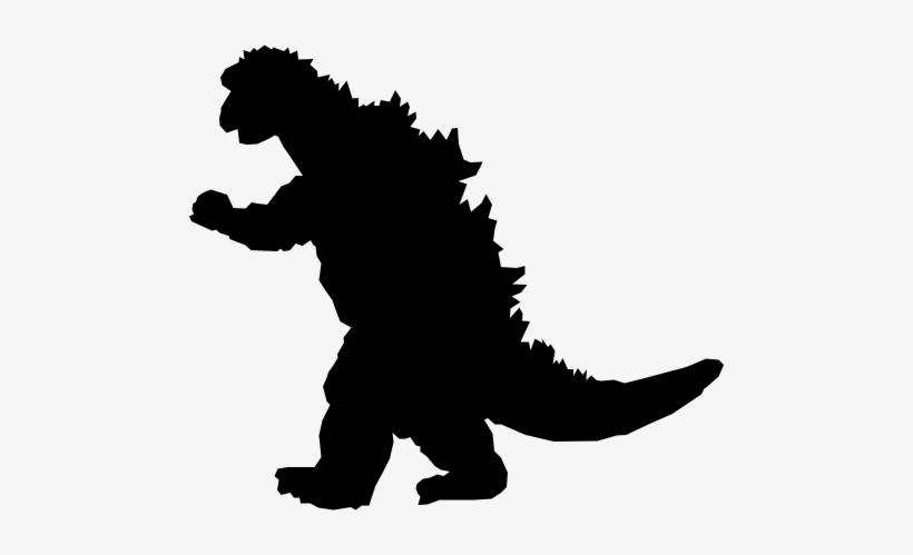 Godzilla Clipart Silhouette - Silhouette Godzilla PNG Image ...