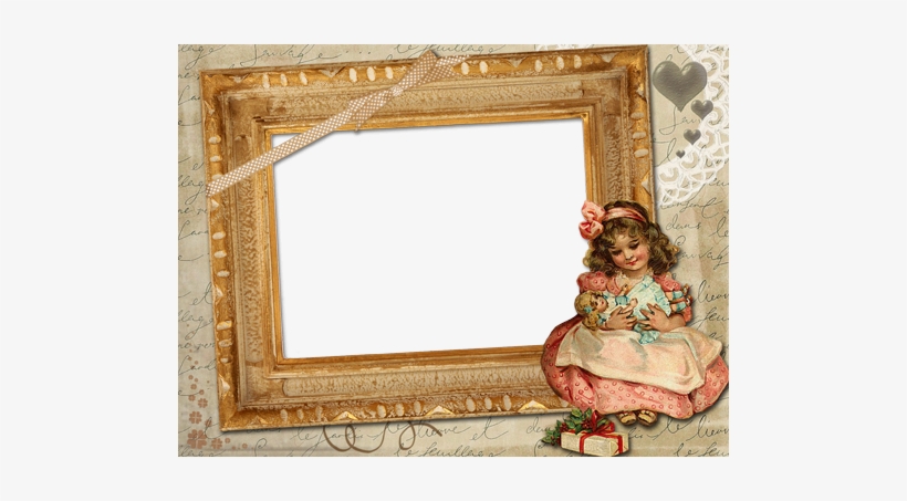 Download Victorian Style Frame - Vintage Christmas Post Card Art ...