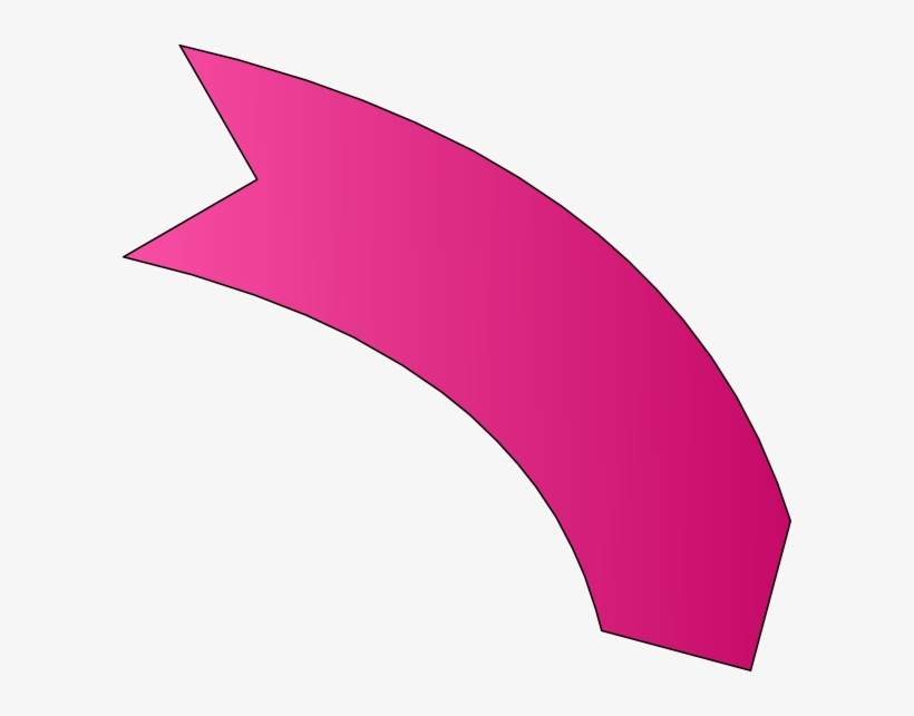 Pink Arrow Curved PNG Image | Transparent PNG Free Download on SeekPNG