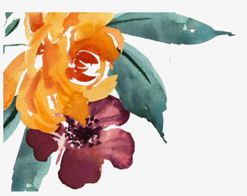 Red Flower Watercolor - Watercolor Red Flower Png PNG Image ...