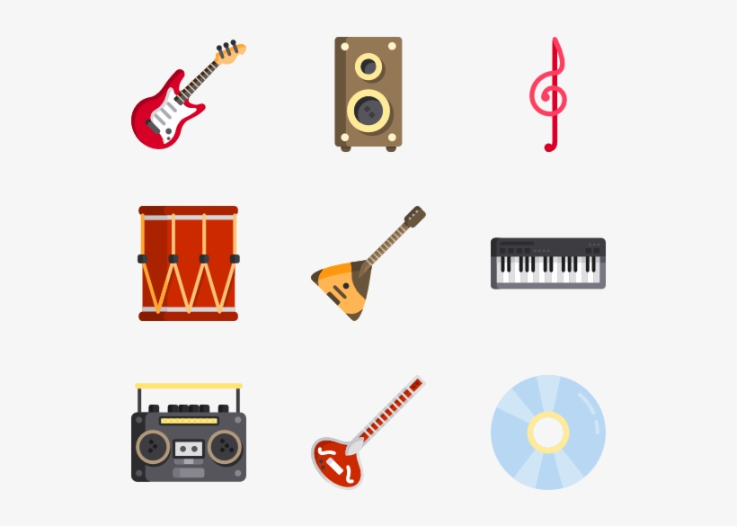 Download Music Instruments Icons - Music Instrument Icon Vector Png ...