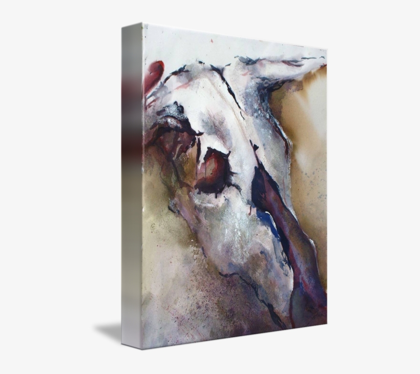 "the Skull" By Connie Porter, Ferndale // Watercolor - Gallery-wrapped Canvas Art Print 11 X 14 ...