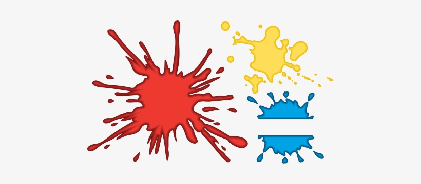 Yellow Paint Splatter Clip Art - Splash Vector Free PNG Image ...
