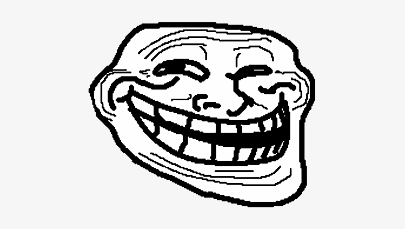 Download Face Black And White Facial Expression Line Art Head - Troll ...