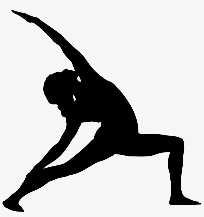 Yoga Silhouette Png Transparent Clip Art Library Library - Yoga Pose ...