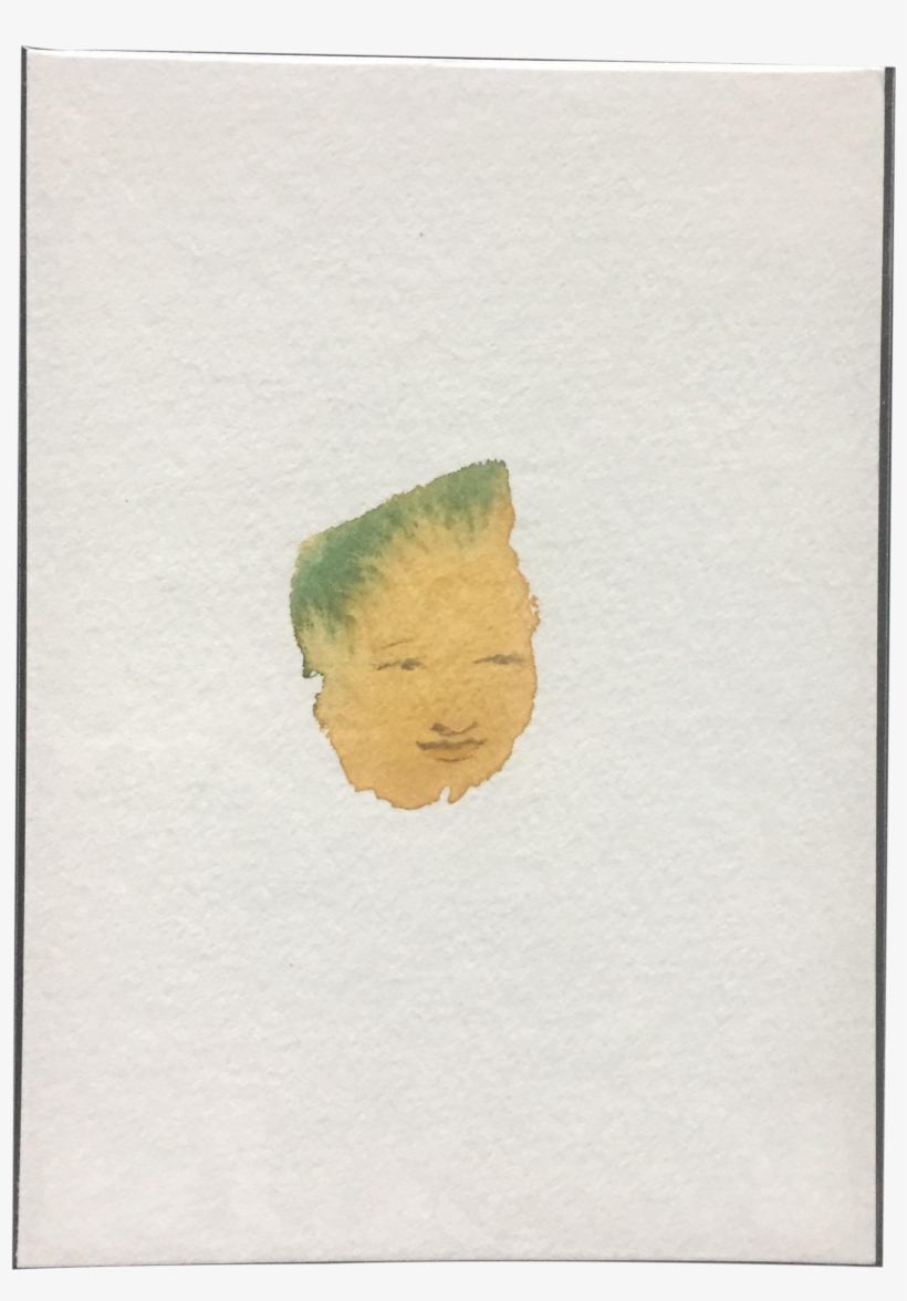 Abstract Minimal Face Watercolor - Watercolor Painting PNG Image ...