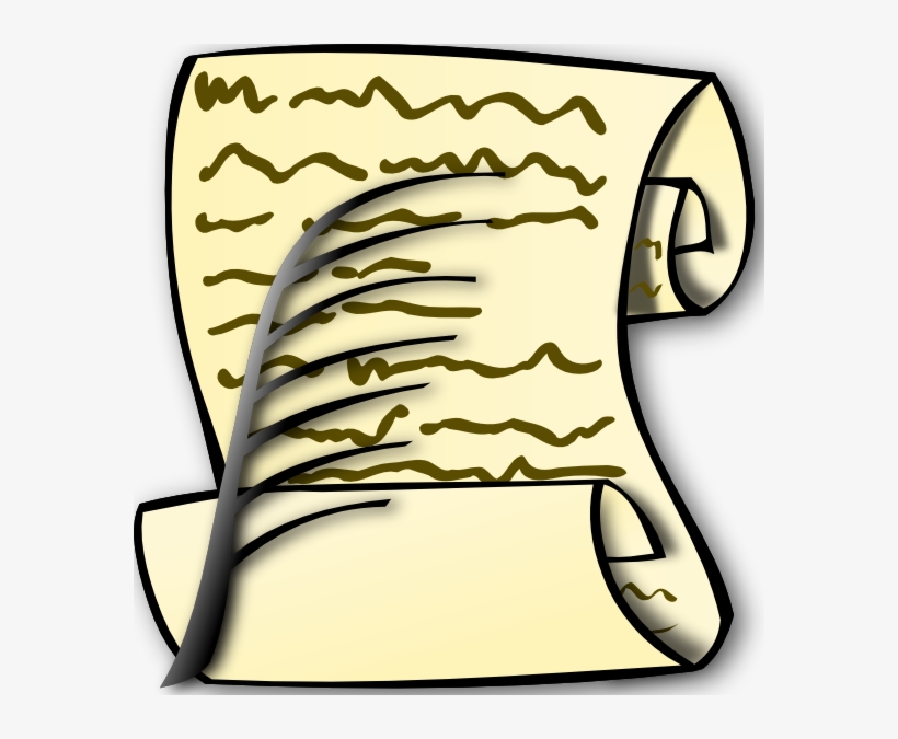 Motions Sponsored By Hon - Scroll With Writing Clipart PNG Image ...