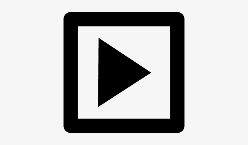 Download Play Button Variant Inside A Square Vector - Square Play ...