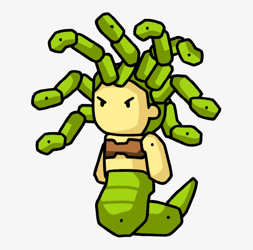 Medusa Clipart 8 Bit - Scribblenauts Unlimited Medusa PNG Image ...