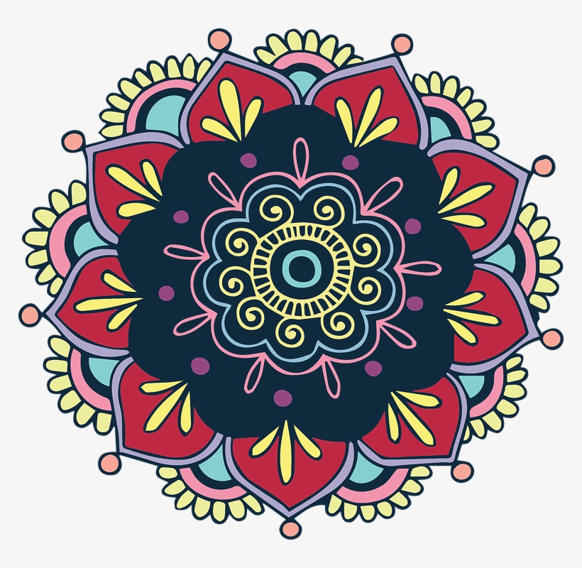 Indian Design Png - Flor Indiana Colorida PNG Image | Transparent PNG ...